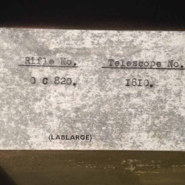 No.4 MK. I (T) Sniper Equipment Markings – www.captainstevens.com