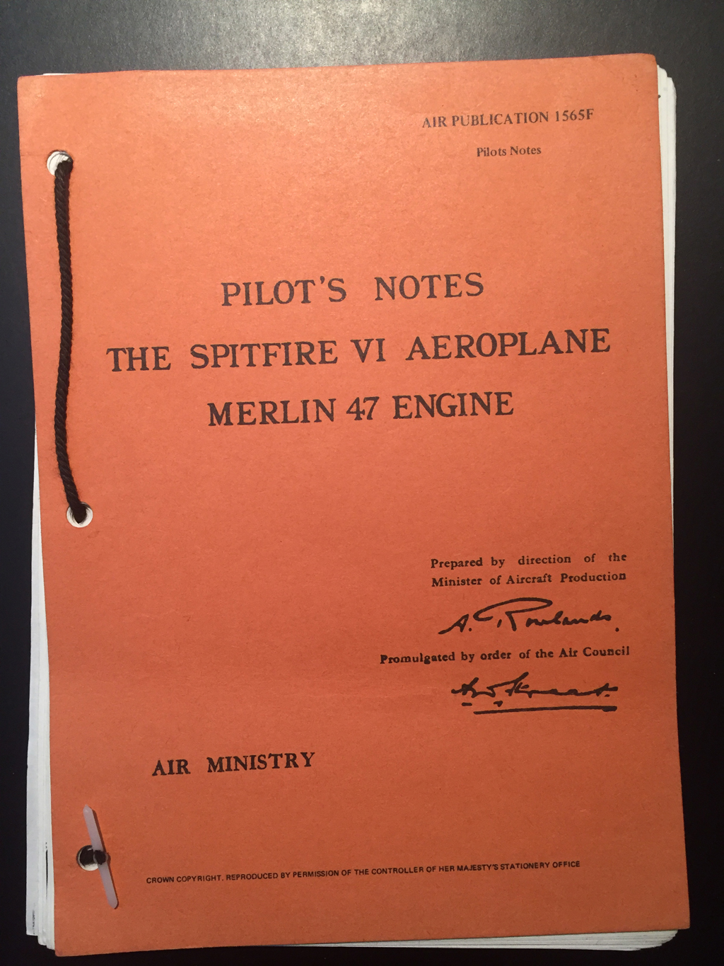 Manual SPITFIRE VI Merlin 47 enginer Pilot Notes REPRO (1) 1024 – www ...