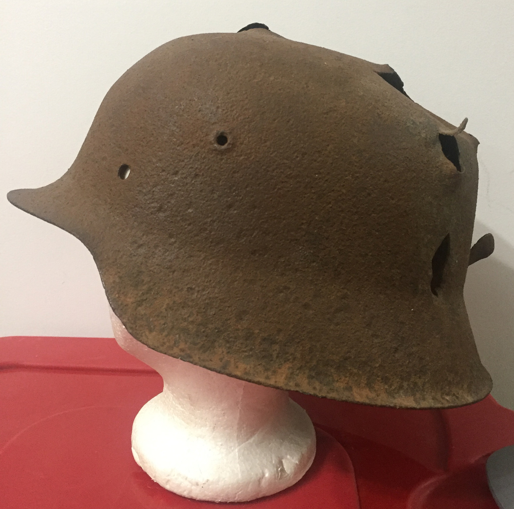 Relic M42 German helmet dug up at Kurland Pocket Latvia (1) 1024 – www ...